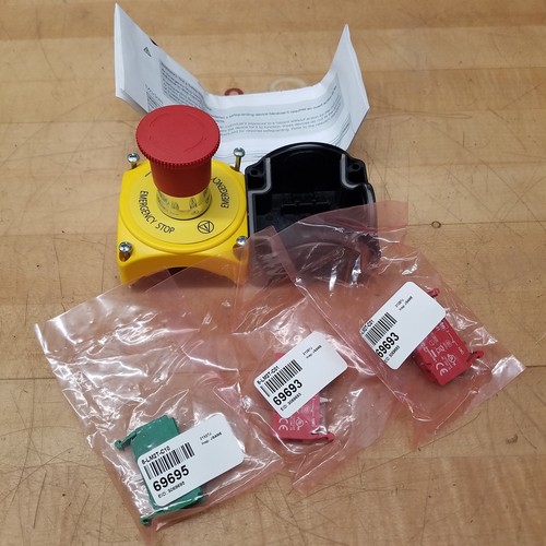 Banner SSA-EBM-12E Metal E Stop Button Kit 69707 40mm Actuator 2 NC 1 ...