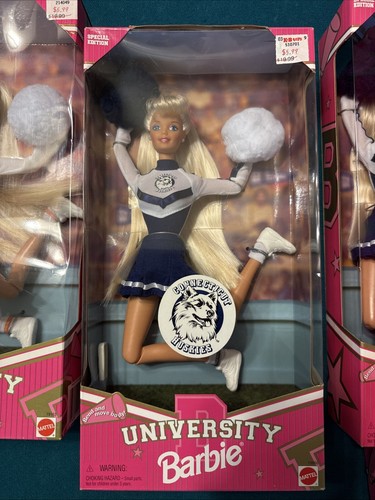 Barbie University of Connecticut Huskies Cheerleader 1996 Mattel ...