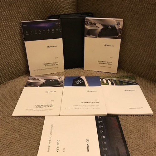 2019 Lexus IS300 IS350 AWD Owners Manual Set w/ Navigation book, extras ...
