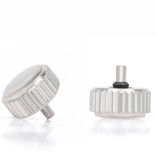 5Pcs 3.5mm Watch Crown Flat Head Long Stem 2mm ID Silver Tone | eBay