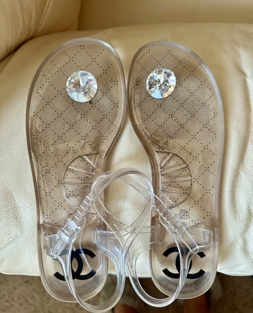 Chanel Clear Jelly Sandals