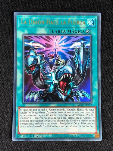 YUGIOH STRENGTH OF UNITY MP20-EN247 1ST ULTRA SPANISH | eBay