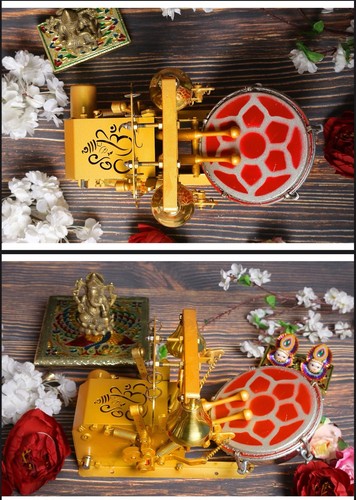 Fully Automatic Electric Copper Mini Aarti Machine with Nagara , 2 ...