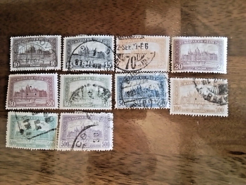 Hungarian Stamps Magyar Kir Posta Parliament Bldg. | eBay