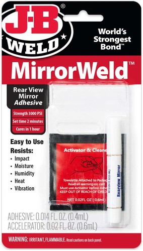 J-B Weld MirrorWeld Adhesive Bond Rear View Mirrors To Windshields ...
