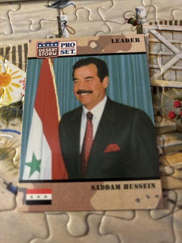 Saddam Hussein Desert Storm 1991 Pro Set #69 Card | eBay