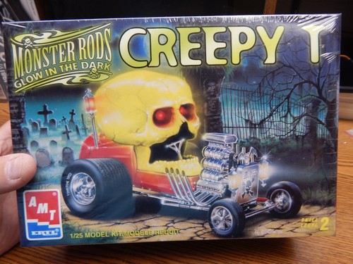AMT GLOW IN THE DARK CREEPY T CAR MODEL KIT NEW IN SEALED BOX 1/25 ...