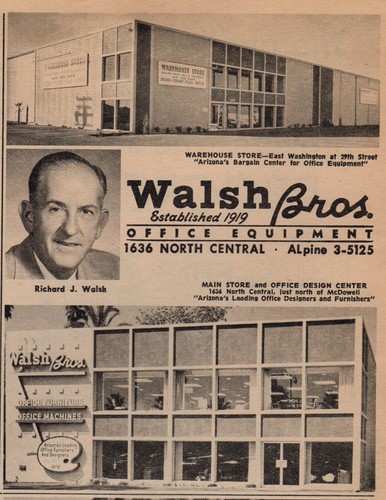 1962 Print Ad/Walsh Bros. Office Equipment/Phoenix, Arizona | eBay