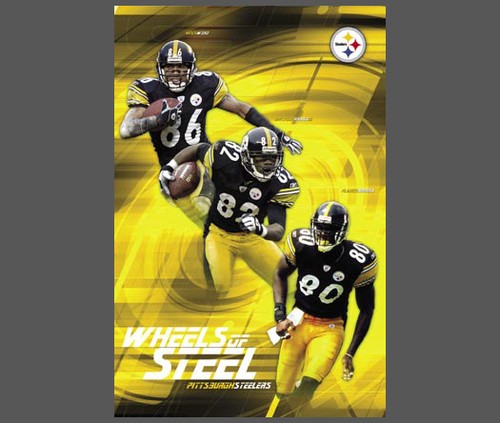 Pittsburgh Steelers WHEELS OF STEEL (2003) 22x34 POSTER - Hines Ward ...