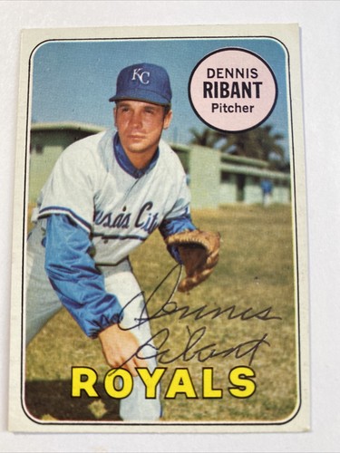 Dennis Ribant 1969 Topps #463 Autographed SIGNED Kansas City Royals ...