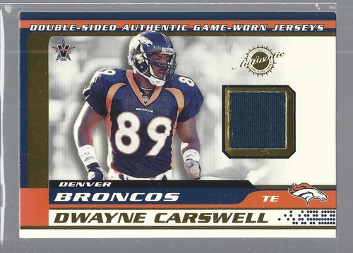 2001 Titanium Double Sided Jerseys #78 Dwayne Carswell/Byron ...