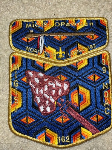 Boy Scout Migisi Opawgan 162 2009 Gold Mylar Eagle Michigan OA Flap ...