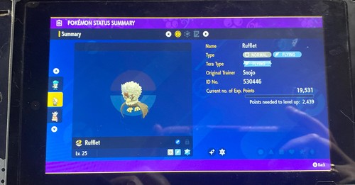 Pokemon Scarlet And Violet Shiny Rufflet | eBay