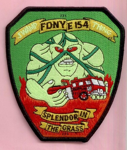 New York City Fire Dept Engine 154 Patch Swamp Thing | eBay