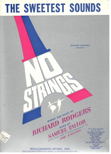 RODGERS "THE SWEETEST SOUNDS" SHEET MUSIC-NO STRINGS-PIANO/VOCAL/GUITAR ...