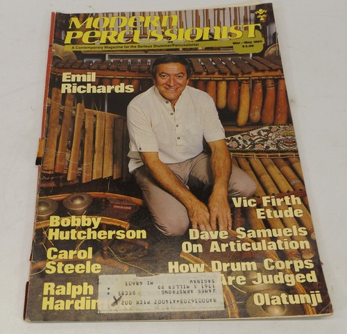 MODERN PERCUSSIONIST March - May 1985 - Emil Richards, Vic Firth, Carol ...