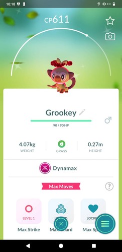 Shiny Dynamax Grookey - P T C 0r Trade | eBay