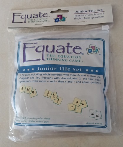 Equate Equation Thinking Game Original Tile Set 190 Complete Math ...