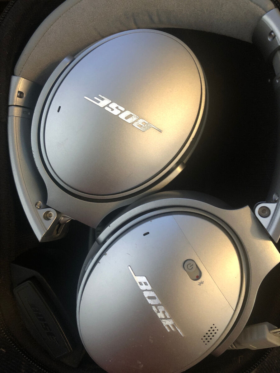 Silver Bose QuietComfort 35 Headphones | eBay Silver Bose QuietComfort 35 Headphones | eBay