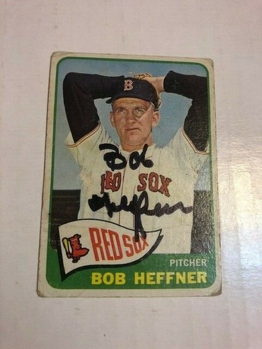 Boston Red Sox BOB HEFFNER Signed Card | eBay
