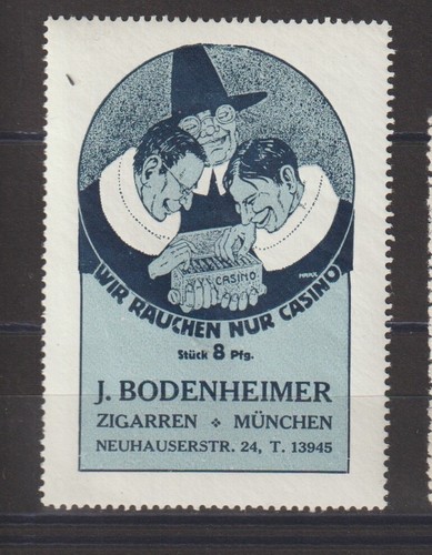 German Poster Stamp Munich Cigars | eBay