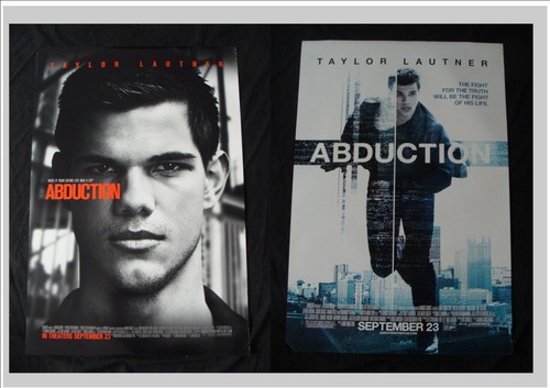 ABDUCTION movie poster lot of 2 TAYLOR LAUTNER Original DS One sheet ...