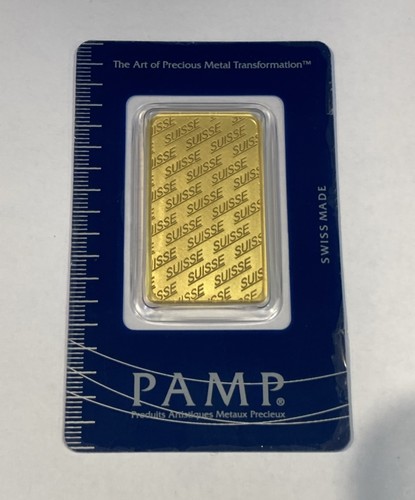 1 oz PAMP Suisse Gold Bar (PAMP Design, New w/ Assay) | eBay