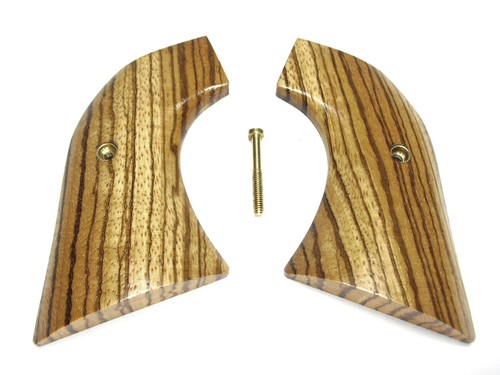 Finished Zebrawood Ruger Vaquero/Blackhawk/Wrangler XR3-Red Frame Grips ...