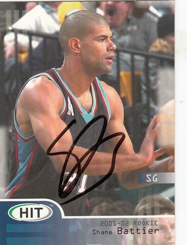 2002 SAGE HIT Grizzlies Shane Battier Duke Signed Autograph Auto IP ...