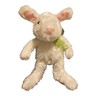Greenbrier Intl White Bunny Rabbit Plush Stuffed Green Ears Pink Nose 9 ...