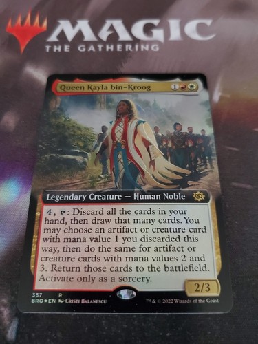 Mtg. Queen Kayla bin-Kroog. Foil Extended Art. The Brothers' War. Nm | eBay