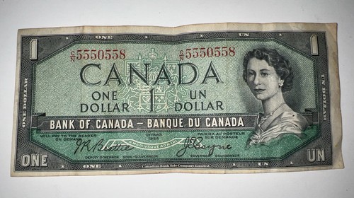 1954 Canada 1 One Dollar Circulated Banknote CN Prefix Beattie Coyne | eBay