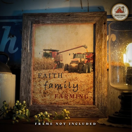 Farmall Case IH Tractor Inspirational Art Print Faith Family Farming ...
