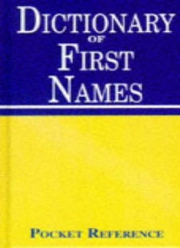 Dictionary of First Names (Pocket Reference) By Prof. Ernest Wee | eBay ...