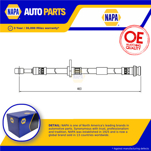 Brake Hose Front Right NBH1338 NAPA Hydraulic 51540M68K00 Top Quality ...