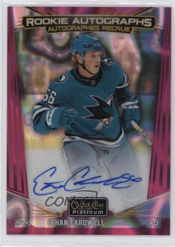 2024-25 O-Pee-Chee Platinum Rookie Auto Pink Magma Ethan Cardwell #R-EC ...