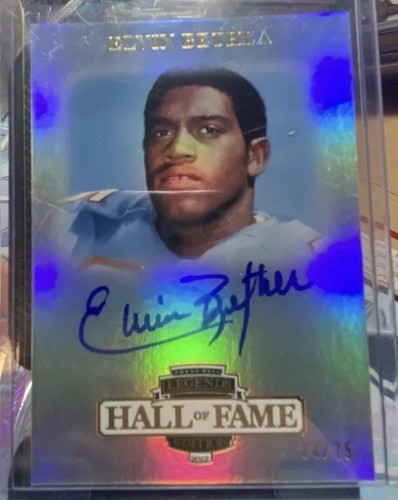 2012 PRESS PASS LEGENDS HALL OF FAME EDITION ELVIN BETHEA SIGNATURE ...