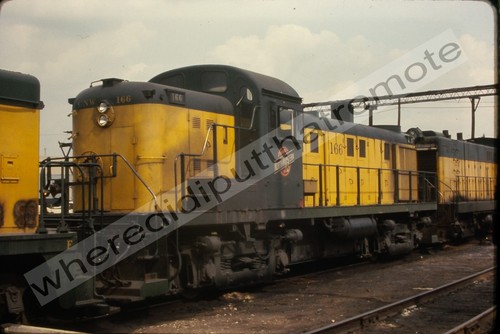 Original Slide Chicago & NorthWestern CNW 166 ALCO RS3 Proviso ILL 9-1969 | eBay
