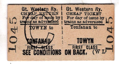 GWR Collectable Railway Tickets for sale | eBay