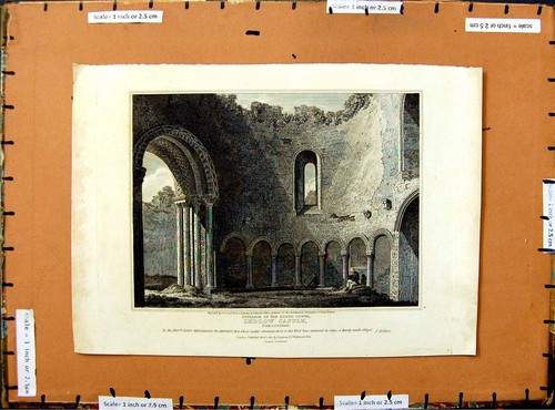 Original Old Antique Print 1811 Interior Round Tower Ludlow Castle ...