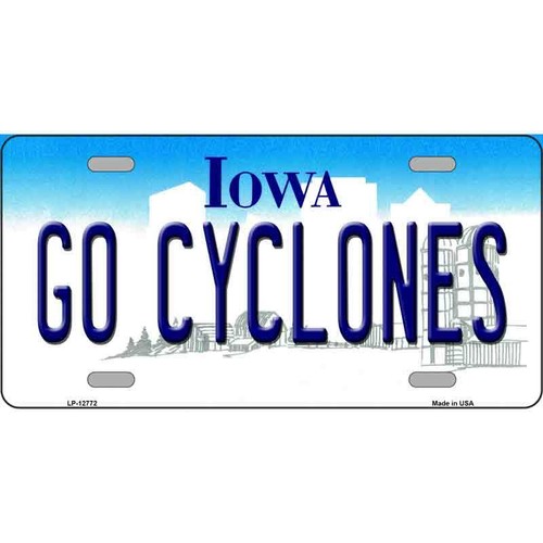 Go Cyclones Novelty Metal License Plate Tag LP-12772 | eBay
