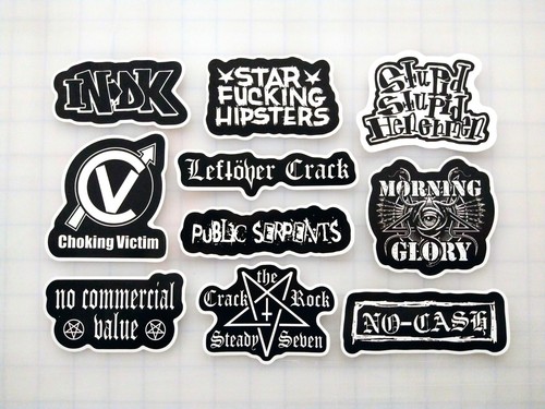 Crack Rock Steady Vinyl Sticker Lot (10 Stickers) leftover choking ...