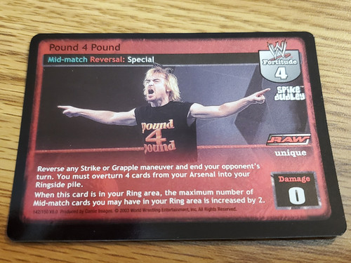 WWE WWF Raw Deal CCG - Pound 4 Pound Ultra Rare - Velocity | eBay
