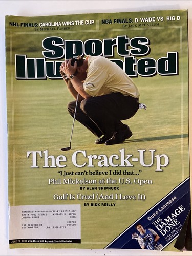 Sports Illustrated Phil Mickelson The Crack Up U.S. Open June 26 2006 ...