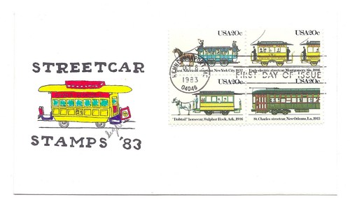 2059-62 Streetcars, hand colored by Greg Stiegler FDC | eBay