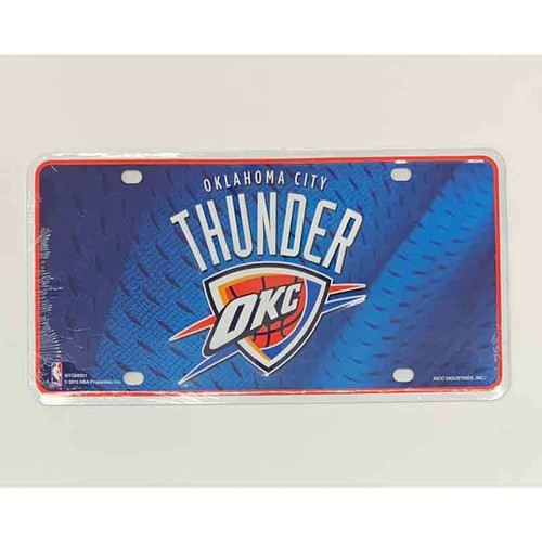 Oklahoma City Thunder Novelty Metal License Plate Tag LP-2653 | eBay