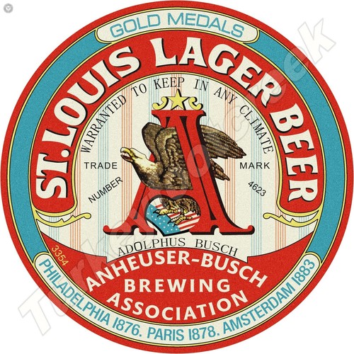 St. Louis Lager Beer 11.75" Round Metal Sign | eBay