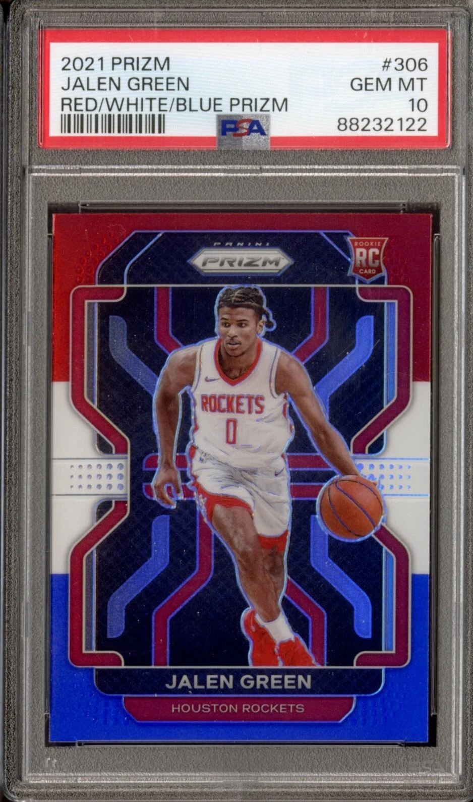 Jalen Green 2021 Prizm #306 Red White Blue Price Guide - Sports Card Investor