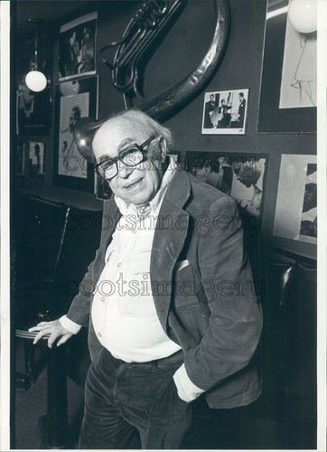 1980 Press Photo Max Gordon of Greenwich Village Vanguard Jazz Club NYC ...