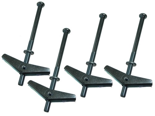 Spring Gravity Toggle Hollow Cavity Wall Fixing 50 X 6 X 100mm Pack Of ...